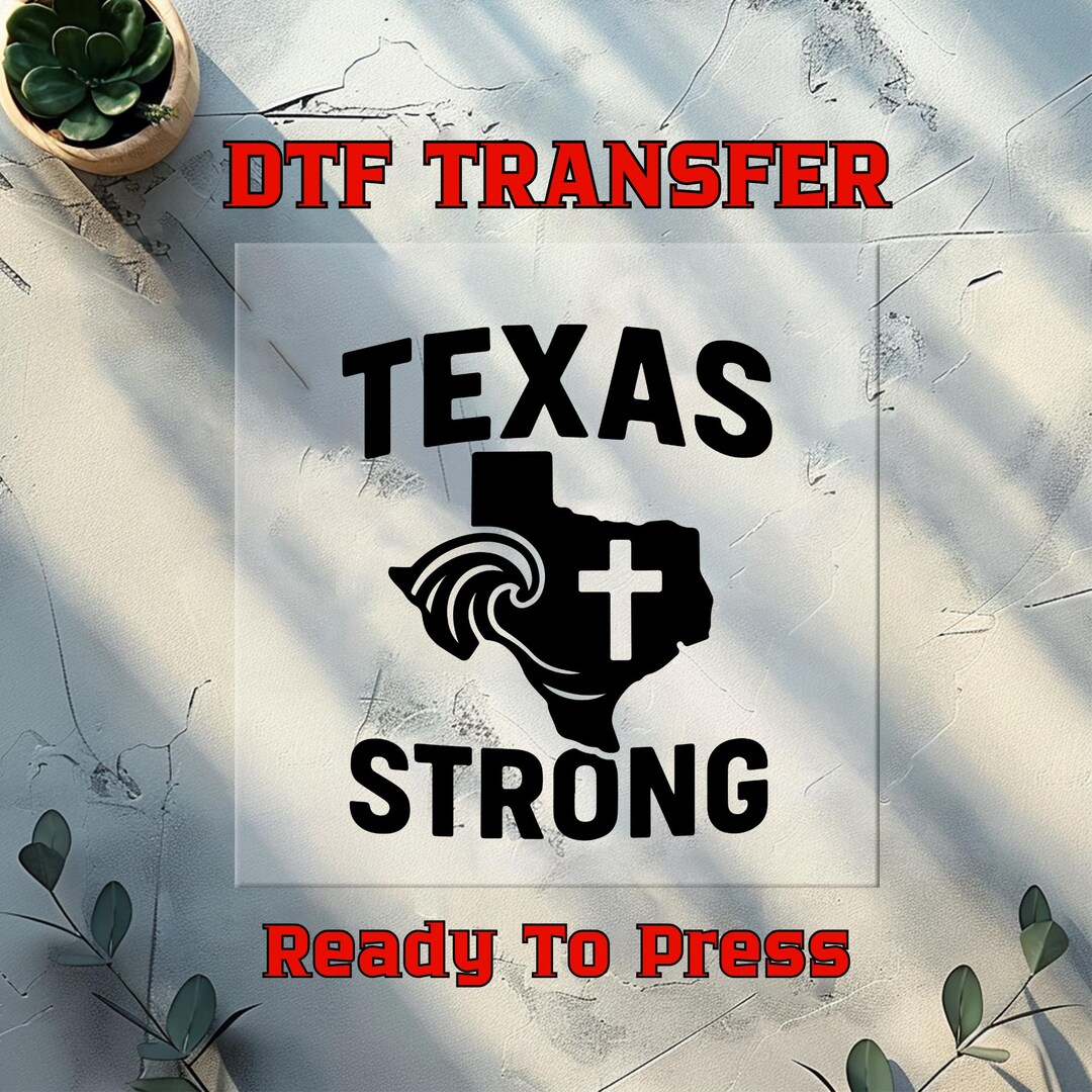 Texas Strong Cross Praying for TX DTF Print, Christian Texas Dtf Print ...