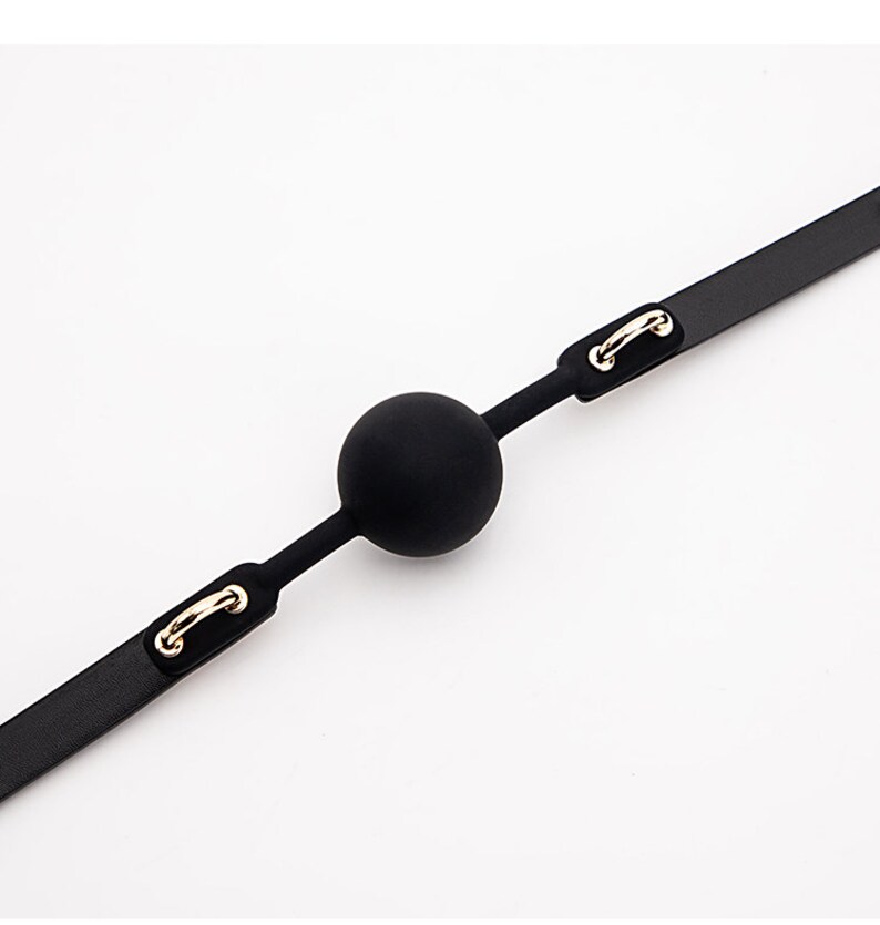 Bdsm Soft Silicone Ball Gagbondage Mouth Gagpu Leather Band Etsy