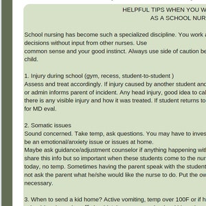 School Nurse Substitute Binder Fully Editable - Etsy