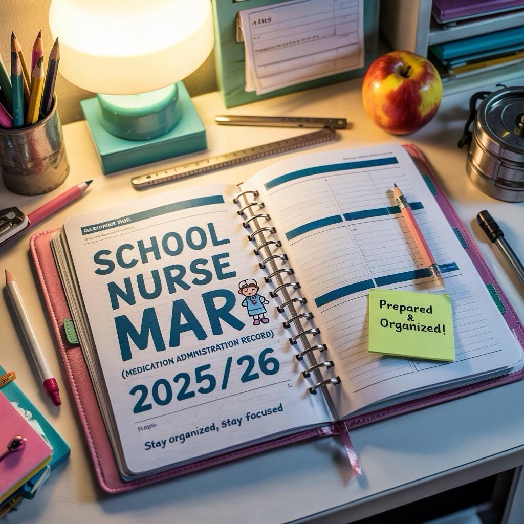 Editable School Nurse Medication Log | Google Sheets MAR Tracker | 2025 ...