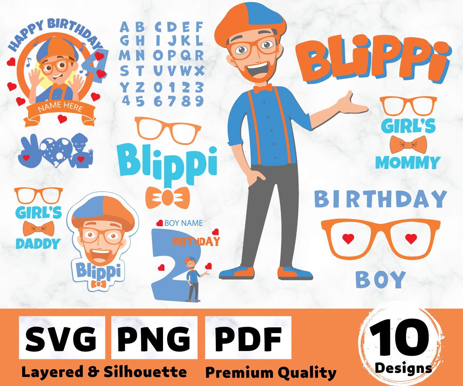 Blippi SVG Blippi vector Blippi svg bundle blippi birthday - Etsy Canada