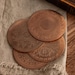 Copper Vintage Inspired Coasters Set/4, Coaster, Wedding Gift, Home ...