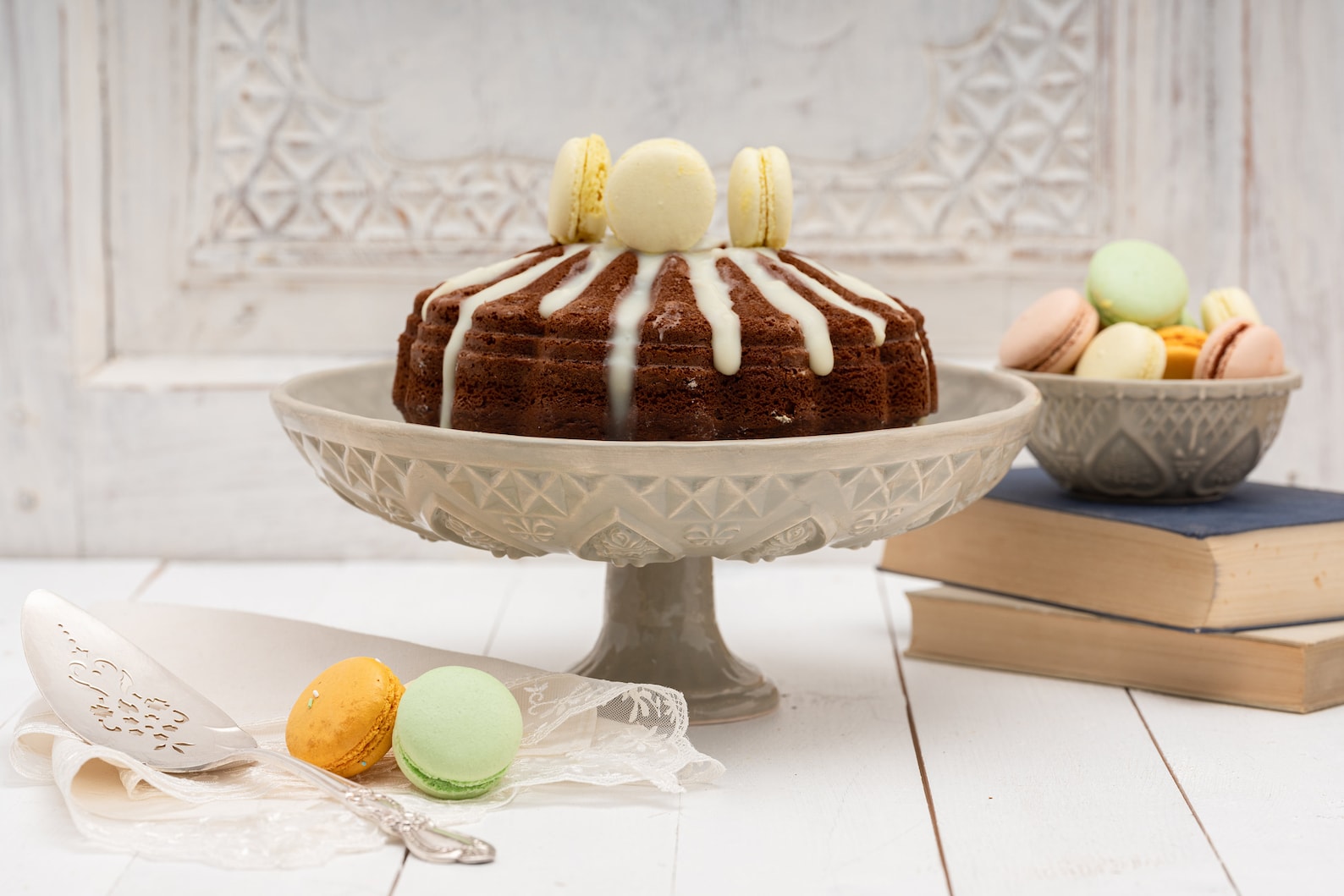French Vintage Inspired Handmade Floral Cake Stand, Cupcake Stand ...