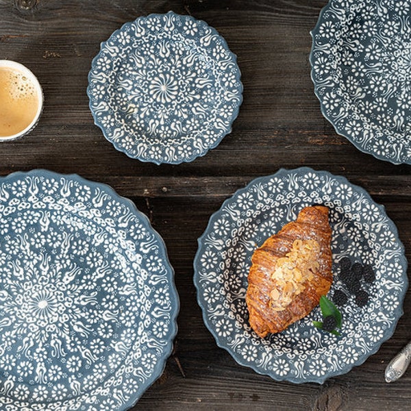 Ceramic Plate Set - Etsy