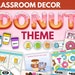 Donut Classroom Decor Bulletin Board, Donut Theme Classroom Banners ...