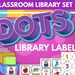 Classroom Library Book Bin Labels in Polka Dots - Etsy