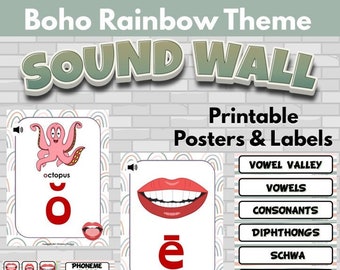 Rainbow Sound Wall Science of Reading - Etsy