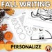 Fall Scarecrow Craft Template and Writing Activity, Fall Craft ...