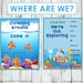 Ocean Under the Sea Theme Classroom Schedules, Sea Life Printable ...