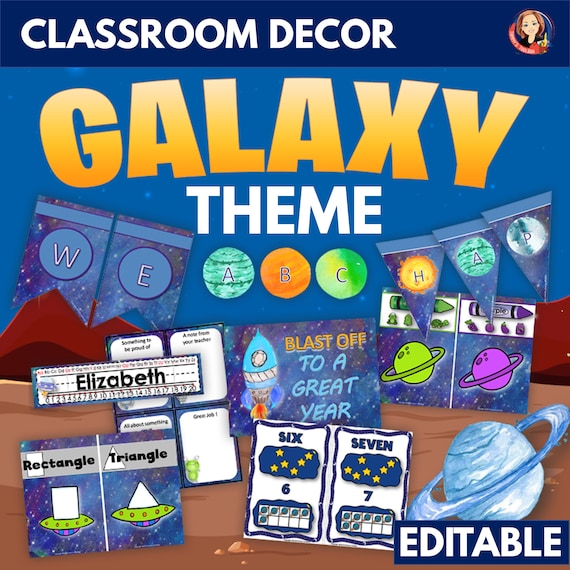 Galaxy Outer Space Theme Classroom Decor - Etsy