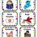 Classroom Library Book Bin Labels in Bright Polka Dots Classroom Decor ...