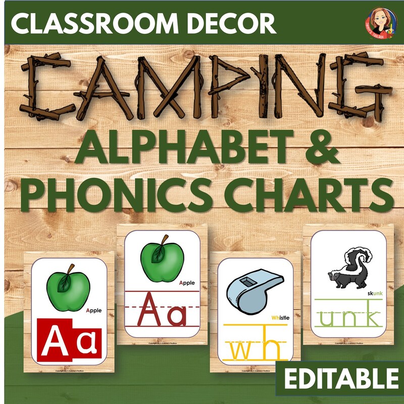 Camping Alphabet - Etsy