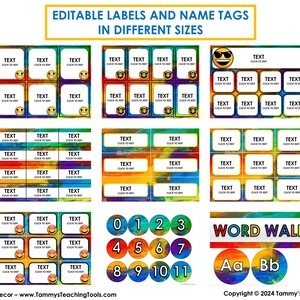 Emoji Rainbow Classroom Decor Bundle, Rainbow Theme Classroom Posters ...