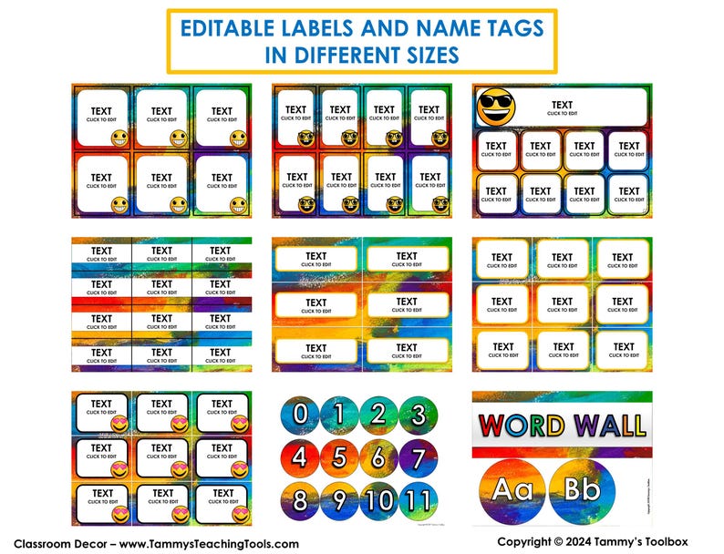 Emoji Rainbow Classroom Decor Bundle, Rainbow Theme Classroom Posters ...