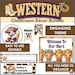 Editable Wild Western Classroom Decor Bundle | Highland Cow Theme ...
