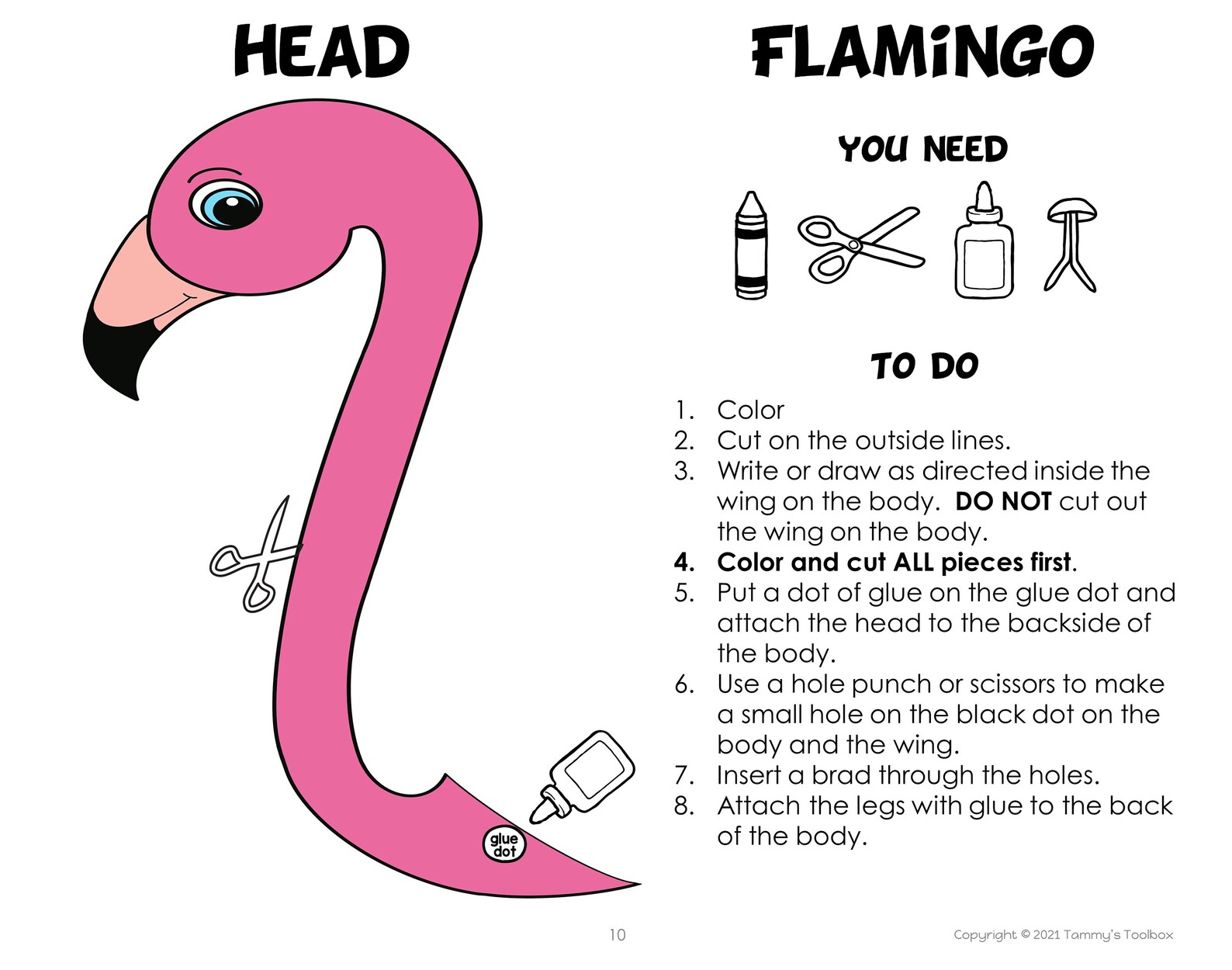 Tropical Birds All About Me Craft and Back to School Bulletin Board Kit ...