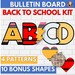 Colorful Back to School Bulletin Board Kit With Letters, Banners, and ...