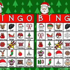 Printable Christmas and Holiday Party Activities Bingo Game - Etsy