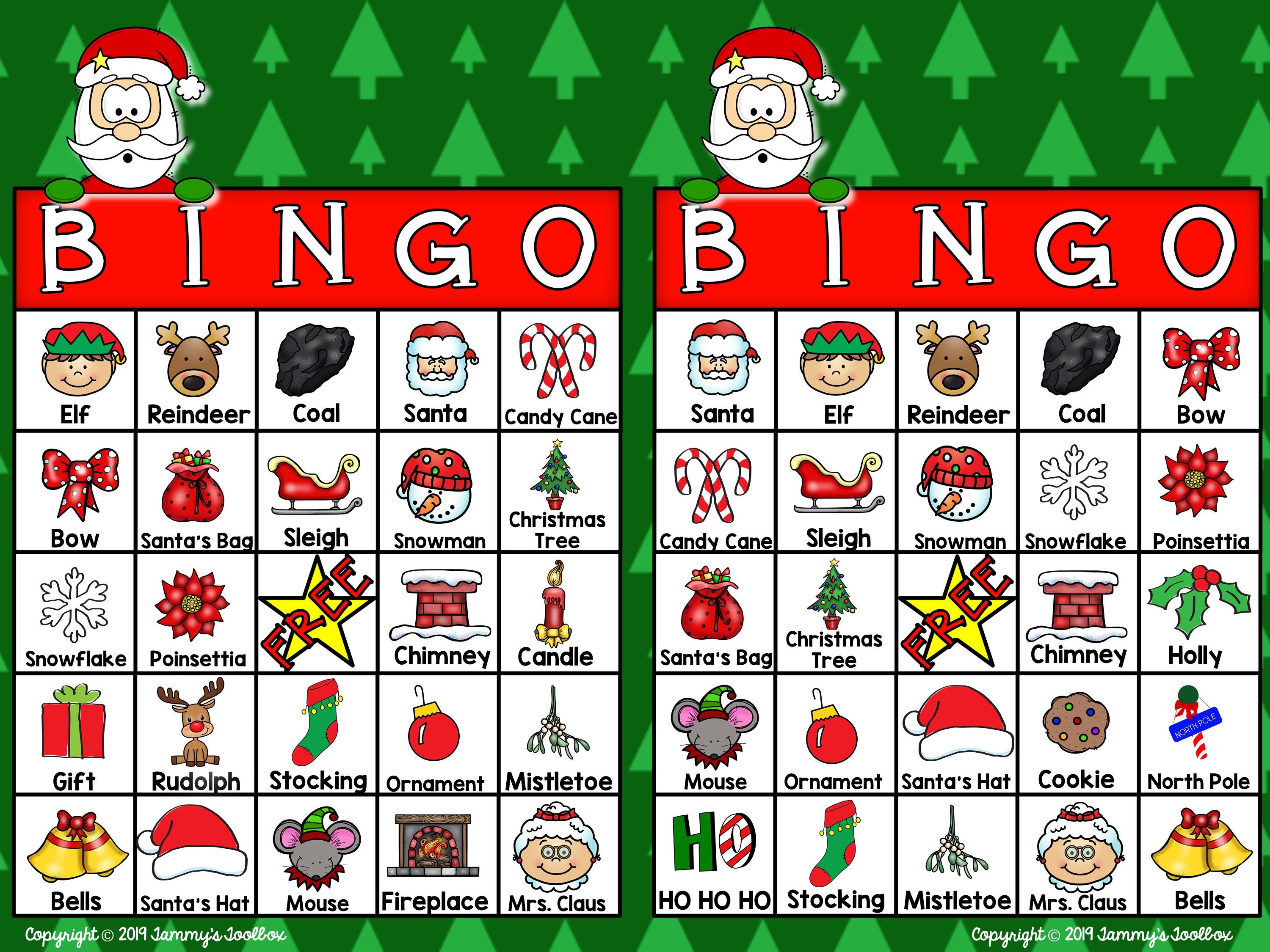 Printable Christmas and Holiday Party Activities Bingo Game - Etsy