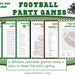 Printable Football Party Games Bundle | Fun Activities for Adults and ...