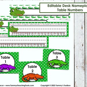 Classroom Decor Set in Alligator Swamp Theme. Includes Bulletin Board ...