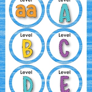 Classroom Library Book Bin Labels in Colorful Brights, Colorful Rainbow ...