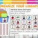 Classroom Library Book Bin Labels in Bright Polka Dots Classroom Decor ...