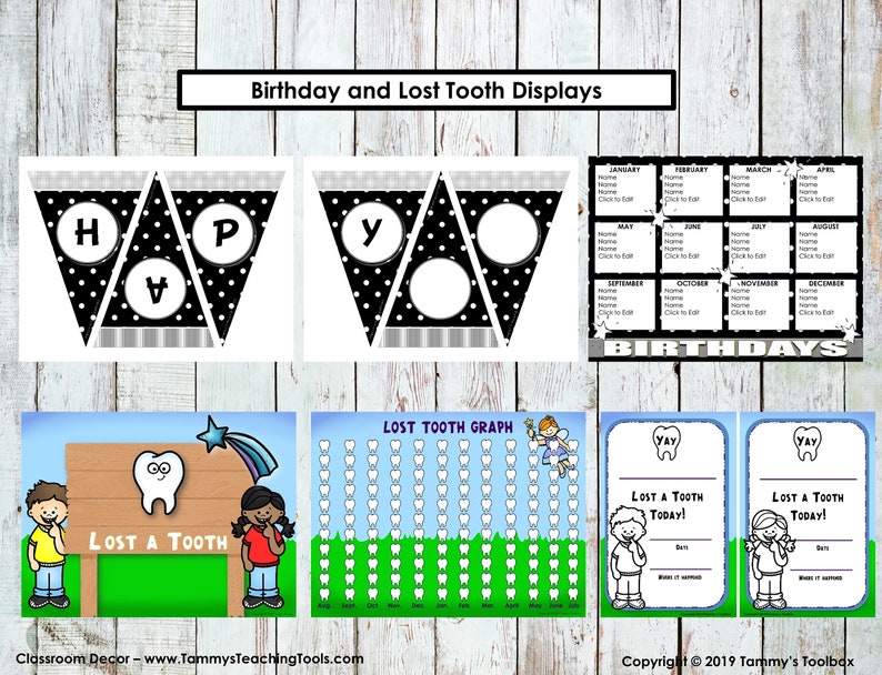 Black and White Classroom Decor and Labels - Etsy