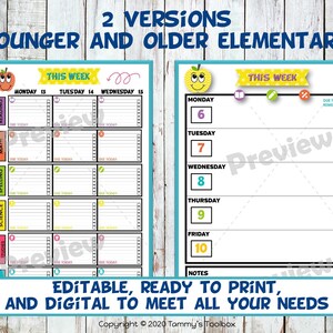 Student Planner and Agenda - Printable and Digital 2025-2026 With Free ...
