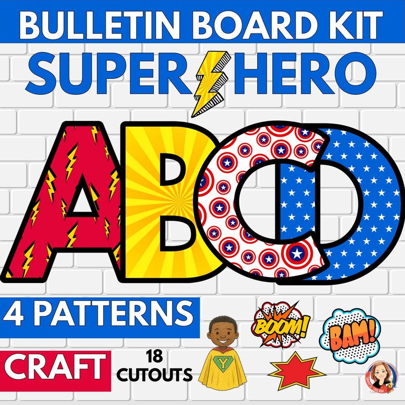 Superhero Letters - Etsy