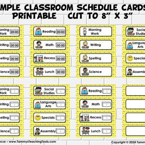 Bee Classroom Decor Calendar and Class Schedule, Bee Theme Classroom ...