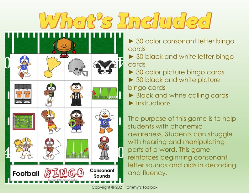 Phonics Fun: Consonant Letter Sound Bingo Game for Young Children ...