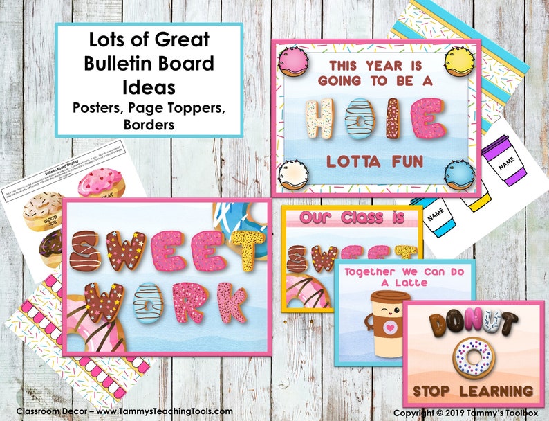 Donut Classroom Decor Bundle, Donut Theme Bulletin Board, Classroom ...