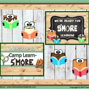 Editable Camping Classroom Decor Bundle With Woodland Animals, Rustic ...