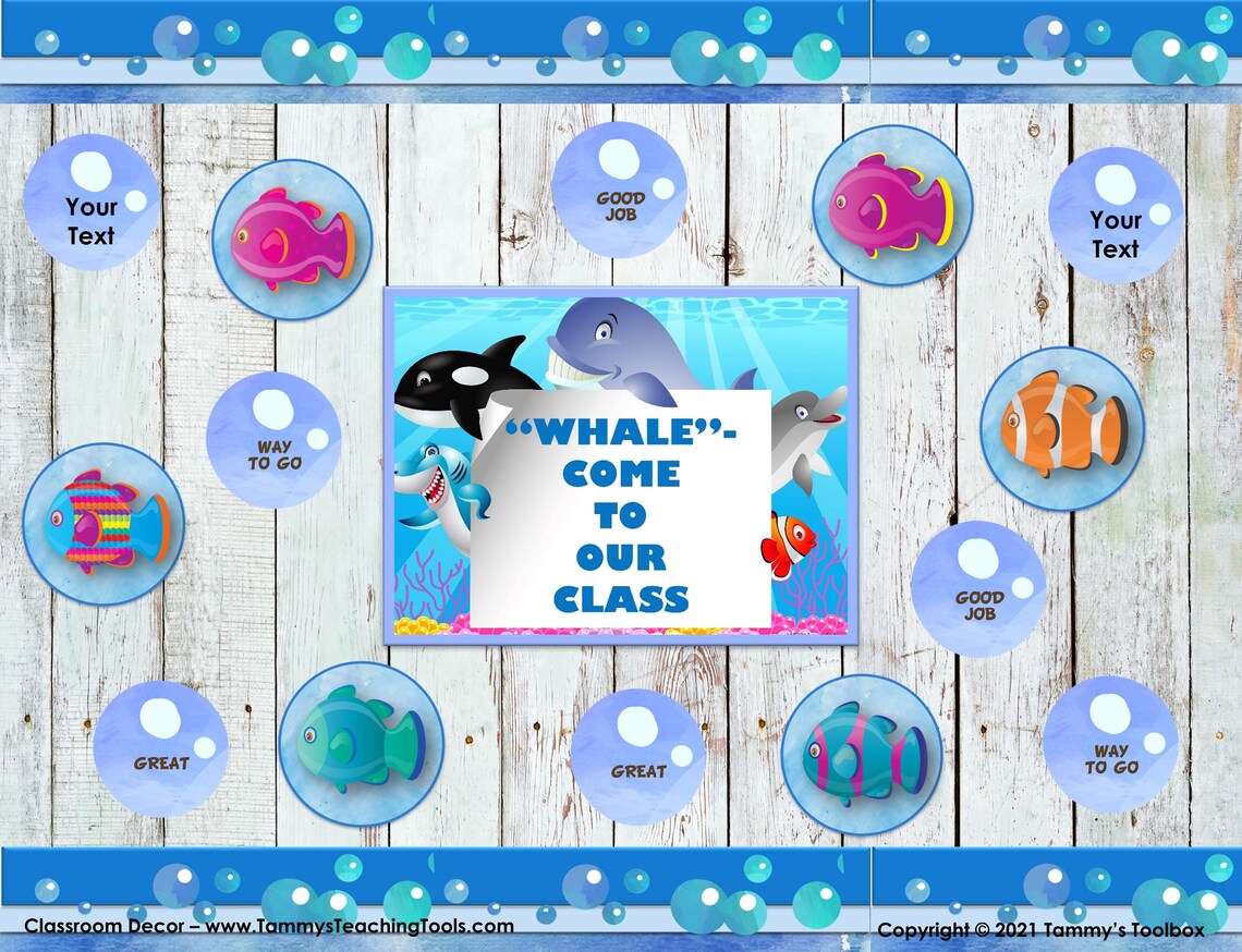 Ocean Under the Sea Theme Classroom Decor - Etsy