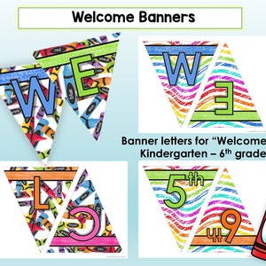 Crayon Classroom Decor, Printable and Editable Crayon Theme Display ...