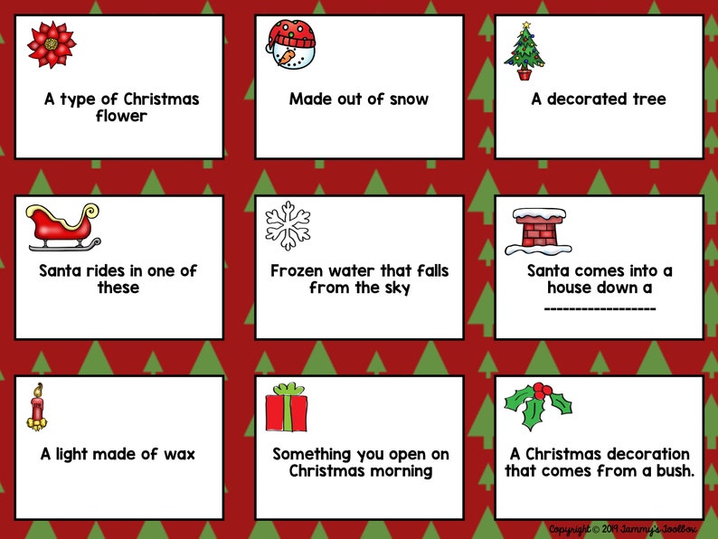 Printable Christmas and Holiday Party Activities Bingo Game - Etsy
