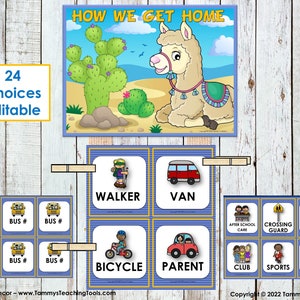 Llama Classroom Decor Daily Schedule and Classroom Management Set ...