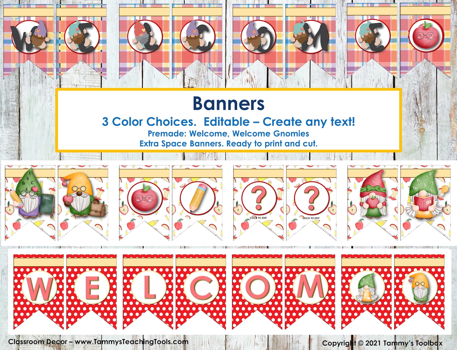 School Gnomes Theme Classroom Decor Bundle and Activities With ...