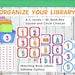 Classroom Library Book Bin Labels in Colorful Brights, Colorful Rainbow ...