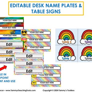 Bright Rainbow Classroom Decor, Emoji Rainbow Back to School Bulletin ...