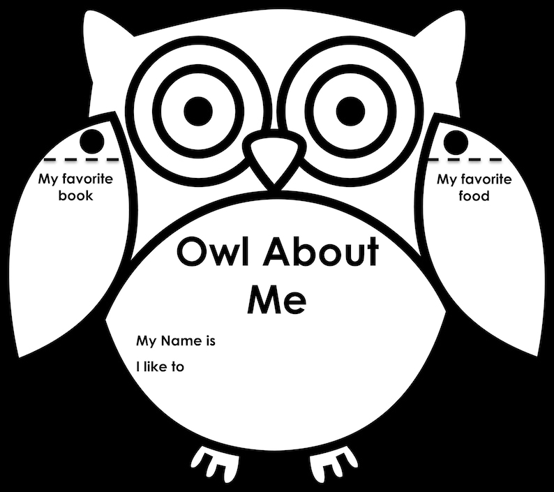 Owl Theme Bulletin Board, Owl Craft Set, Classroom Decor, All About Me ...