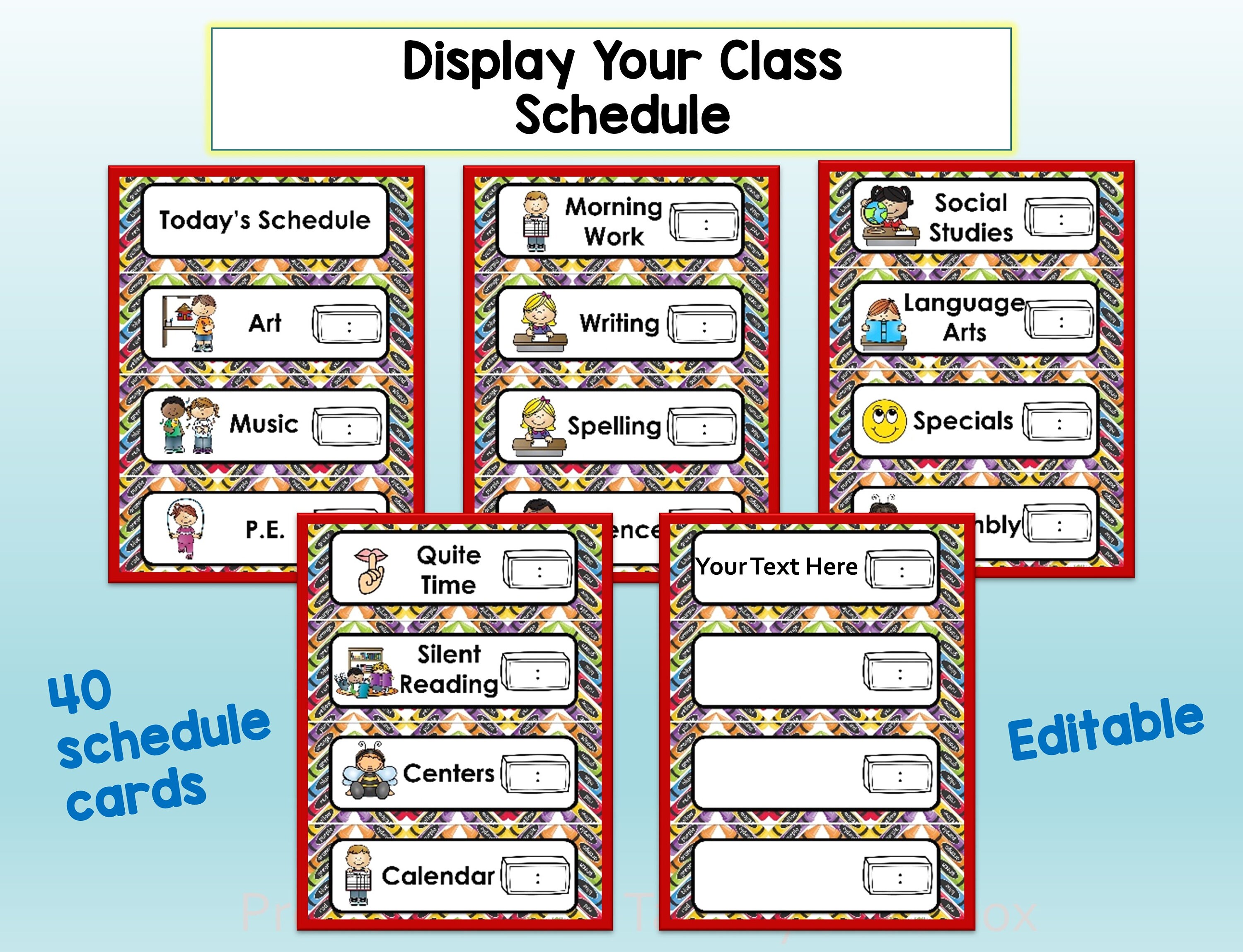 Crayon Classroom Decor Bundle, Crayon Theme Bulletin Board, Posters ...