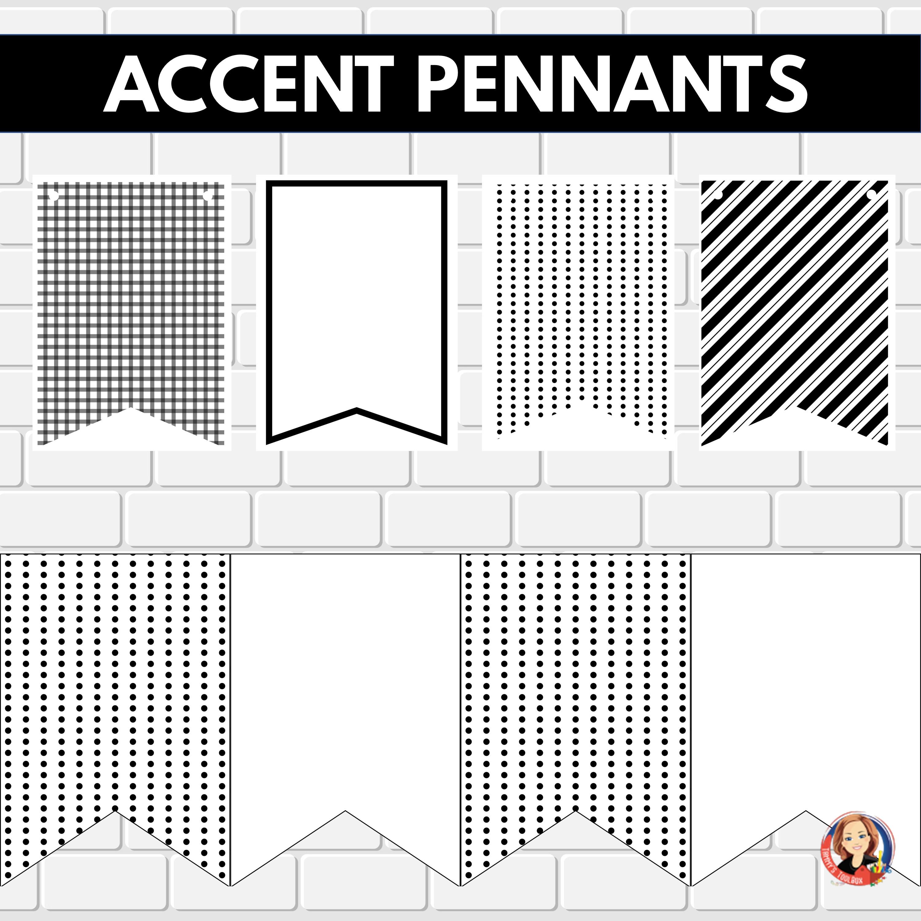 Black and White Bulletin Board Letters, Back to School Bulletin Board ...