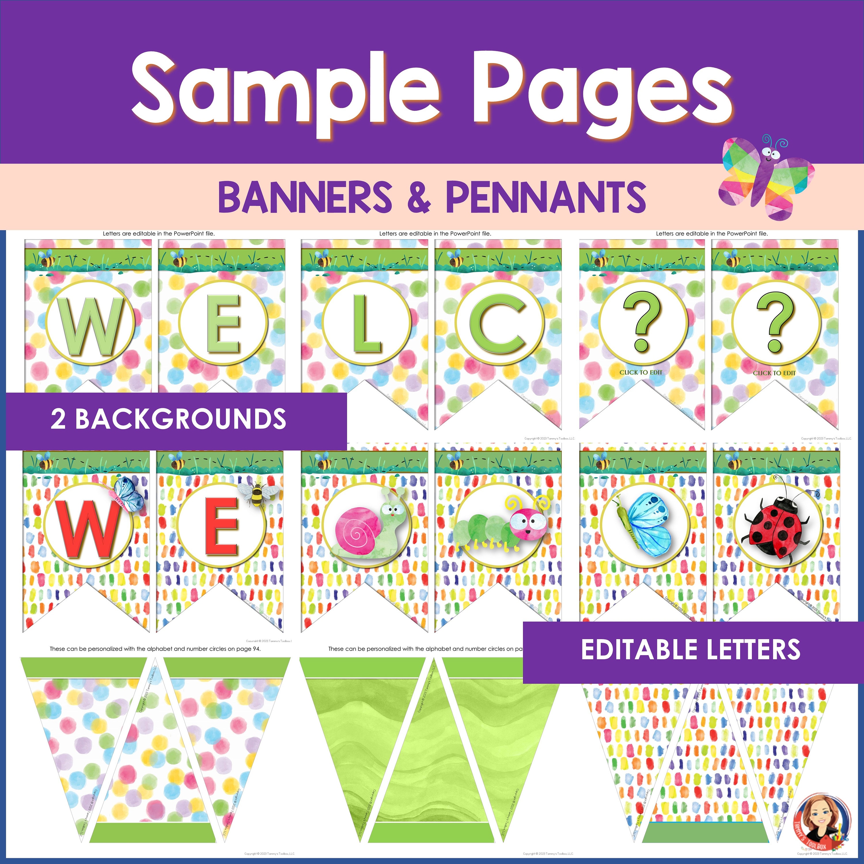 Butterfly Classroom Decor Set, Butterflies and Bugs Theme, Classroom ...