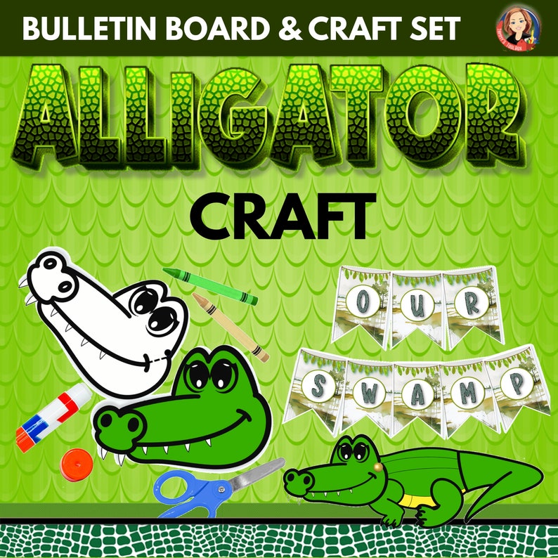 Alligator Craft, Alligator Swamp Theme Classroom, Alligator Party Decor ...