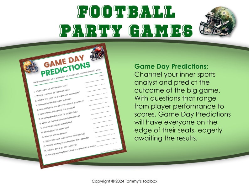 Printable Football Party Games Bundle | Fun Activities for Adults and ...