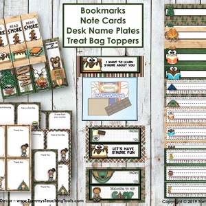 Camping Classroom Decor Editable, Printable Rustic Classroom, Camping ...