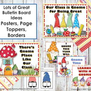 School Gnomes Theme Classroom Decor Bundle and Activities With ...