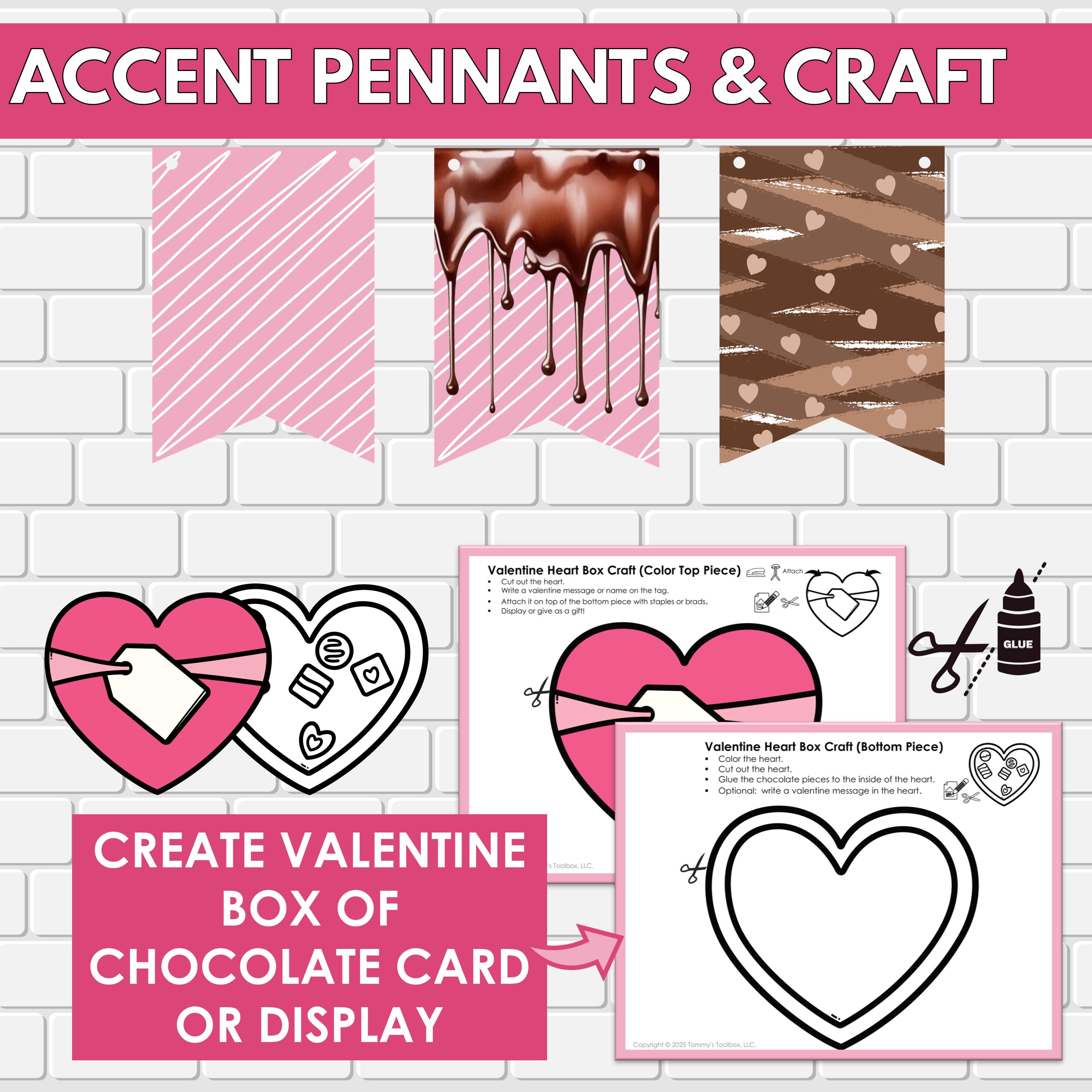 Valentine's Day Bulletin Board Letters and Classroom Decor Kit ...
